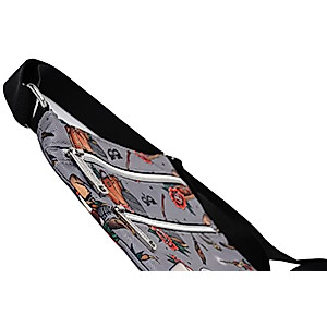 Loungefly Harry Potter Passport Crossbody Travel Bag AOP Relics Tattoo Print