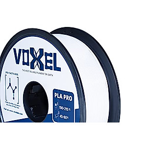 VOXELPLA 1.75mm White PLA Plus Filament (1kg) for 3D Printer, 3D Printing, FDM, Compatible with Creality Printer and All 3D Printer Filament
