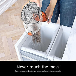 Shark HV302 Rocket Pet Corded Stick Vacuum, Lightweight with Swivel Steering for Carpets & Hard Floors, Converts to Hand Vacuum, Includes Crevice Tool, Pet Multi-Tool & Precision Duster, Orange