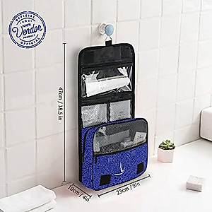 BBGreek Zeta Phi Beta Paraphernalia - Toiletry Travel Bag Organizer with Hanging Hook - Cosmetic Make-Up Case for Women - Zeta - Official Vendor