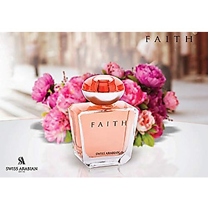 Faith, Eau De Parfum for Women 100mL | a Floral Perfume, Fruity Heart with a Sultry Coconut and Sandalwood Base | by Fragrance Artisan Swiss Arabian | EDP Spray