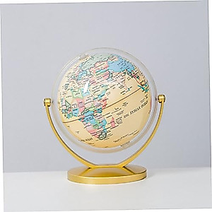 Hohopeti Universal Earth Instrument Desk Toys Mini Toys for Kids Retro Home Decor Revolving Globe 3d Interactive Children Globe Plastic Tellurion Globe Rotating Globe Decor Tabletop Craft