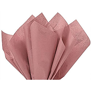 Rose Gold Tissue Paper Squares, Bulk 24 Sheets, Premium Gift Wrap and Art Supplies for Birthdays, Holidays, or Presents by Feronia packaging, Large 20 Inch x 26 Inch