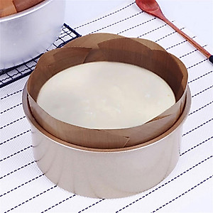 ShanLily Reusable Baking Cake Liner Parchment Sheets For Round Cake Pan, Non-Stick Baking Paper Liner For Air Fryer Oil-Proof, Water-Proof, Food Grade For Baking Roasting Microwave,30Cm