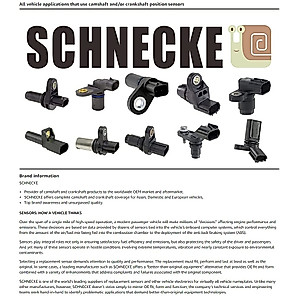 Cam Engine Camshaft Position Sensor compatible with E150 E250 E350 E450 E550 F150 F250 F350 Excursion Expedition Explorer Mustang Navigator Taurus Town Car Crown Victoria V6 V8 4.2L 4.6L 5.4L 4.0L