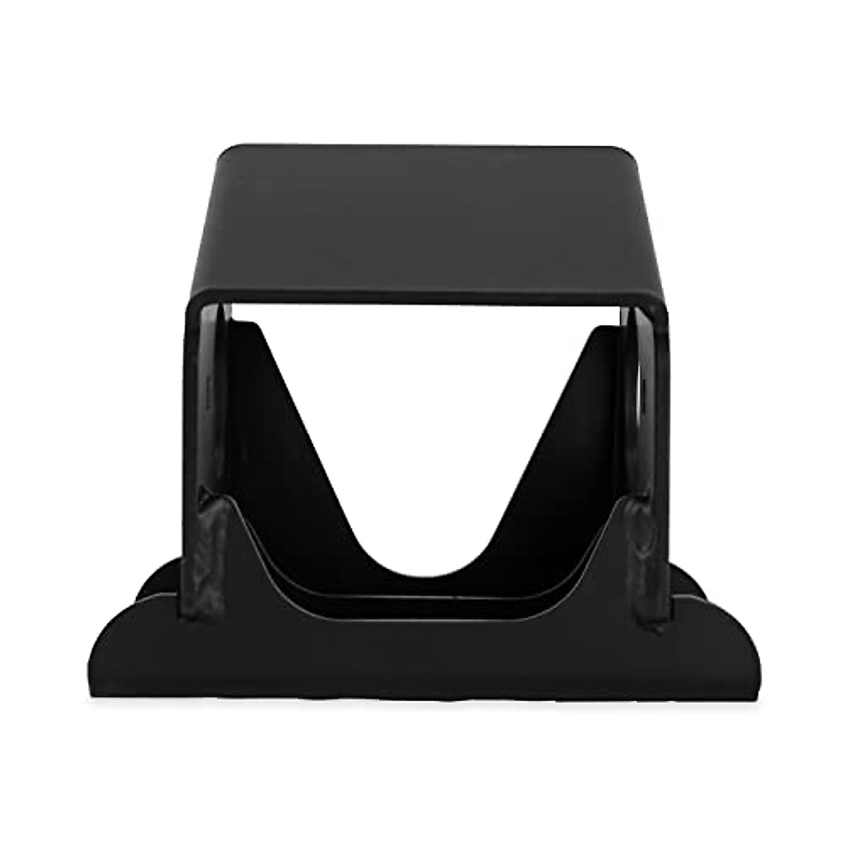 Camco Trailer Tongue Jack Bolt-On Relocation Kit | Allows for Easy Trailer Relocation | Provides Ample Tailgate Clearance Without Obstruction | for 3-Bolt & A-Frame Style Tongue Jacks (50015), Black