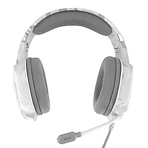 Trust Gaming GXT 322W Dynamic Gaming Headset for PC, Playstation 4 & Xbox One (Controller with 3.5mm Jack) White Camouflage