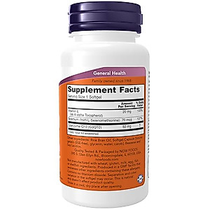 NOW Foods Supplements, CoQ10 50 mg, Pharmaceutical Grade, All-Trans Form produced by Fermentation, 100 Softgels