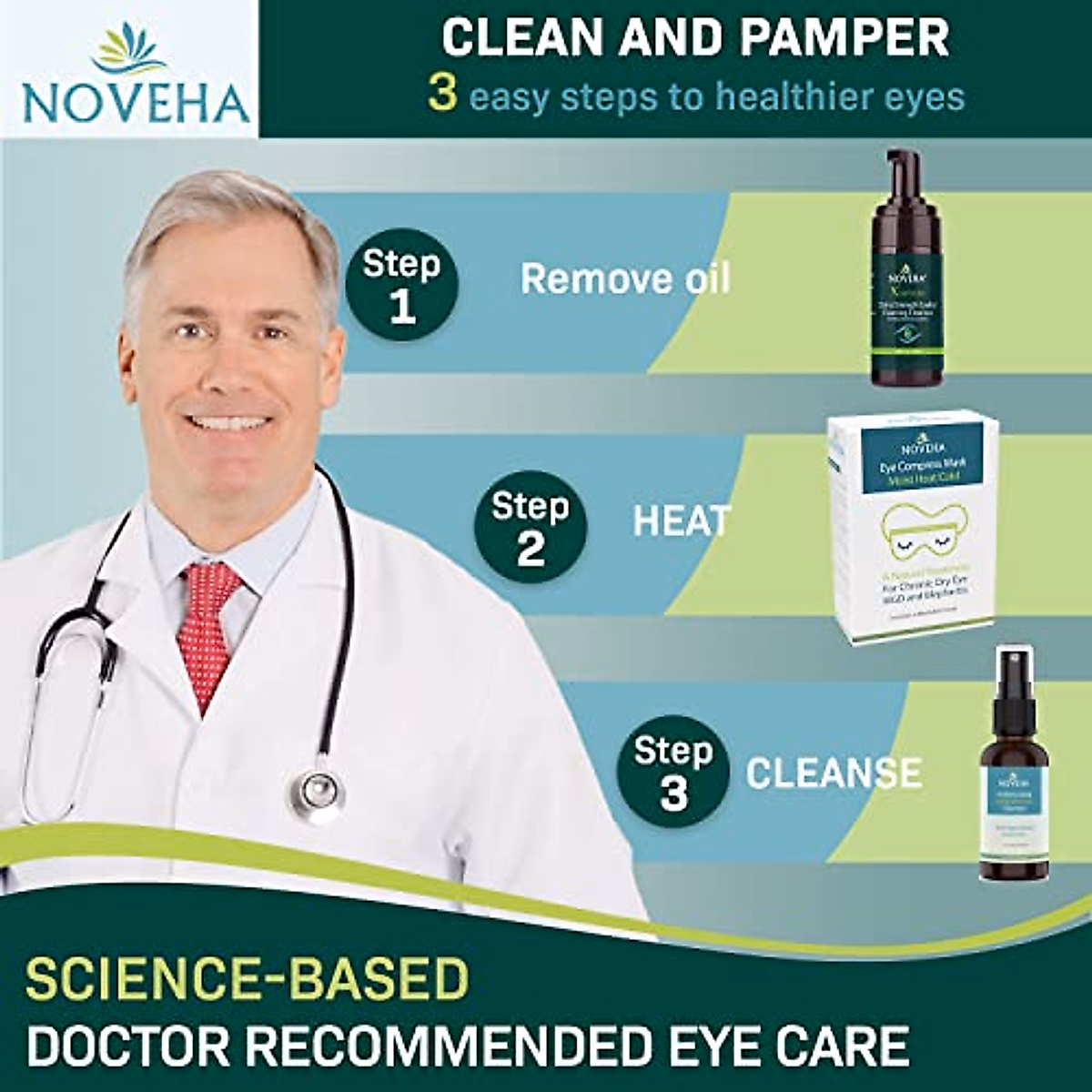 Demodex Eyelid Cleanser Foam | Extra Strength Tea Tree Oil Formula | Daily Face Wash For Eyelash, Demodex, MGD, Stye Eyes, Eye Irritations & Skin Dryness, 3.38 fl oz (100ml)