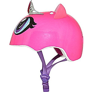 Raskullz 1210010-DKP-5 Girls Kitty Tiara Helmet, Dark Pink, Ages 5+