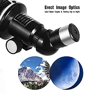 Telescopes for Adults, 70mm Aperture 400mm AZ Mount, Telescope for Kids Beginners, Fully Multi-Coated Optics, Astronomy Refractor Telescope Portable Telescope with Tripod, Phone Adapter, Backpack