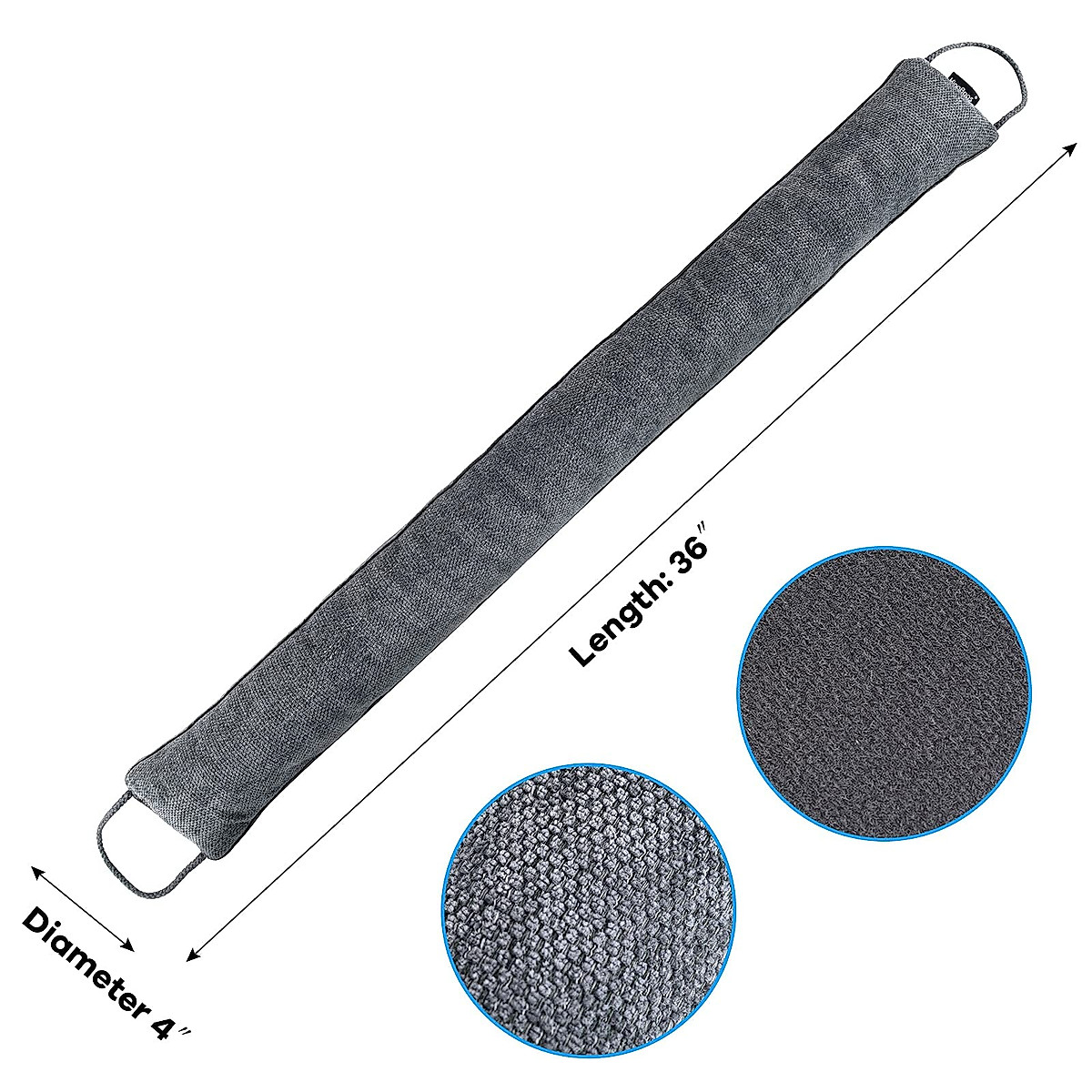 Kingbaas Heavy Door Draft Stopper Under Door Noise Blocker Front Door Insulation Door Draft Guard Weatherproof Strip Energy Efficient Door Accessory
