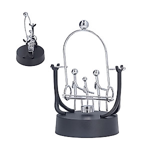 Perpetual Motion Desk Toy Noiseless Swinging Desk Sculpture Silent Motion Office Decor Endless Motion Desk Ornament for Desktop Decorations