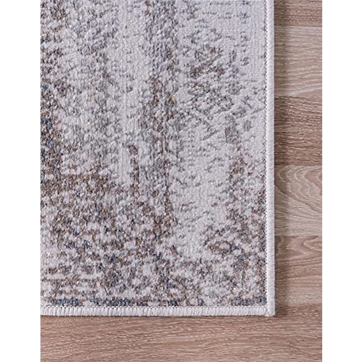 Unique Loom Tuareg Collection Distressed Abstract Traditional Vintage Area Rug, 4 ft x 6 ft, Beige/Brown