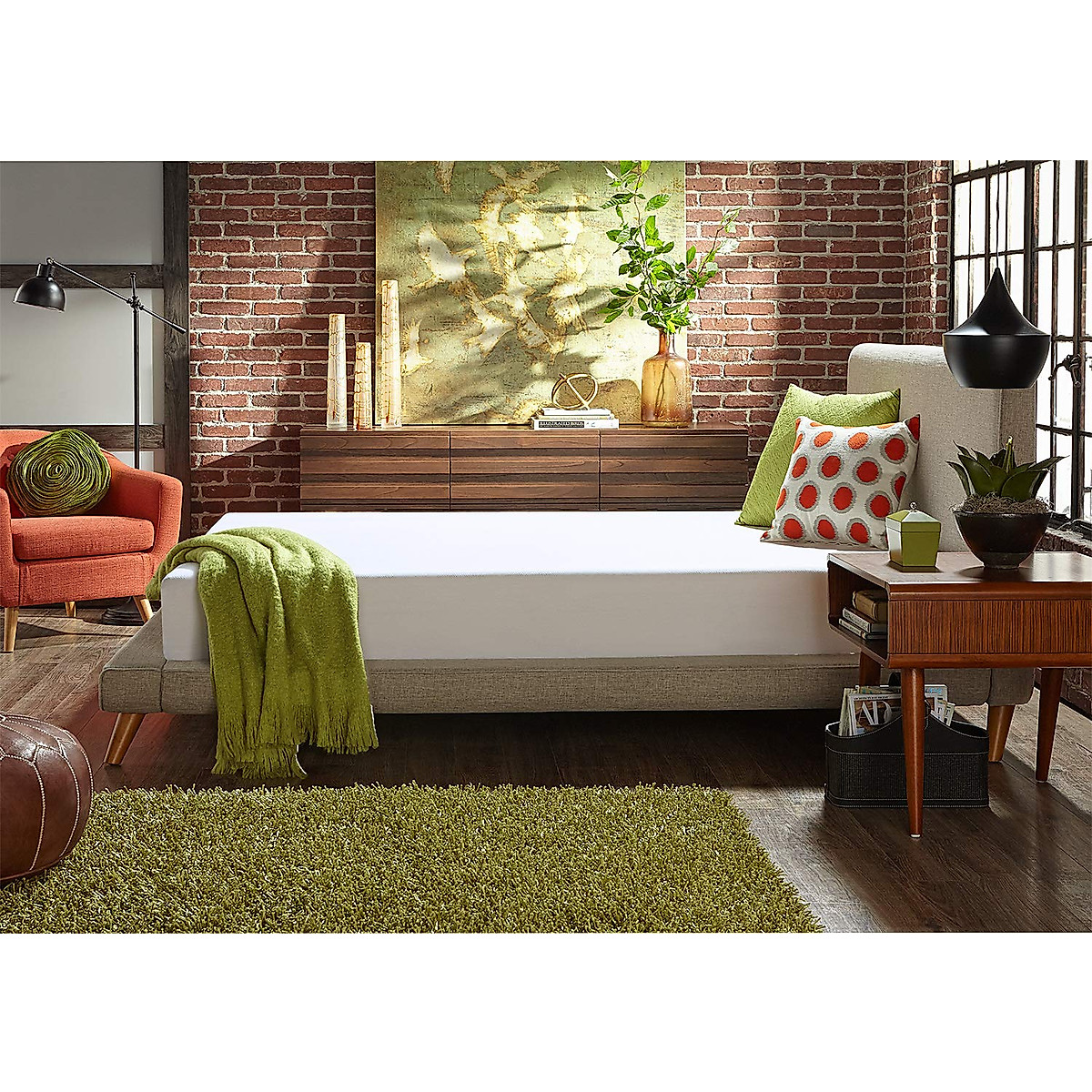 Live and Sleep Classic 10 Inch Medium Firm Plush Memory Foam Mattress - Bed in a Box with Firm Body Support, CertiPUR Certified - Twin Size