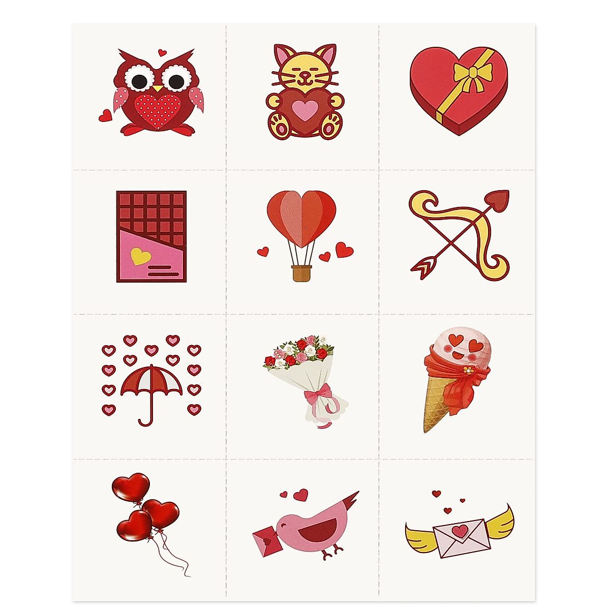 Valentine’s Day Bingo Game for Kids, Bingo Cards with 32 Players & 10 Pcs Party Blowers for Valentine Party Games, Valentine Crafts School Classroom Party Favor Activities,Holiday Party Craft Supplies