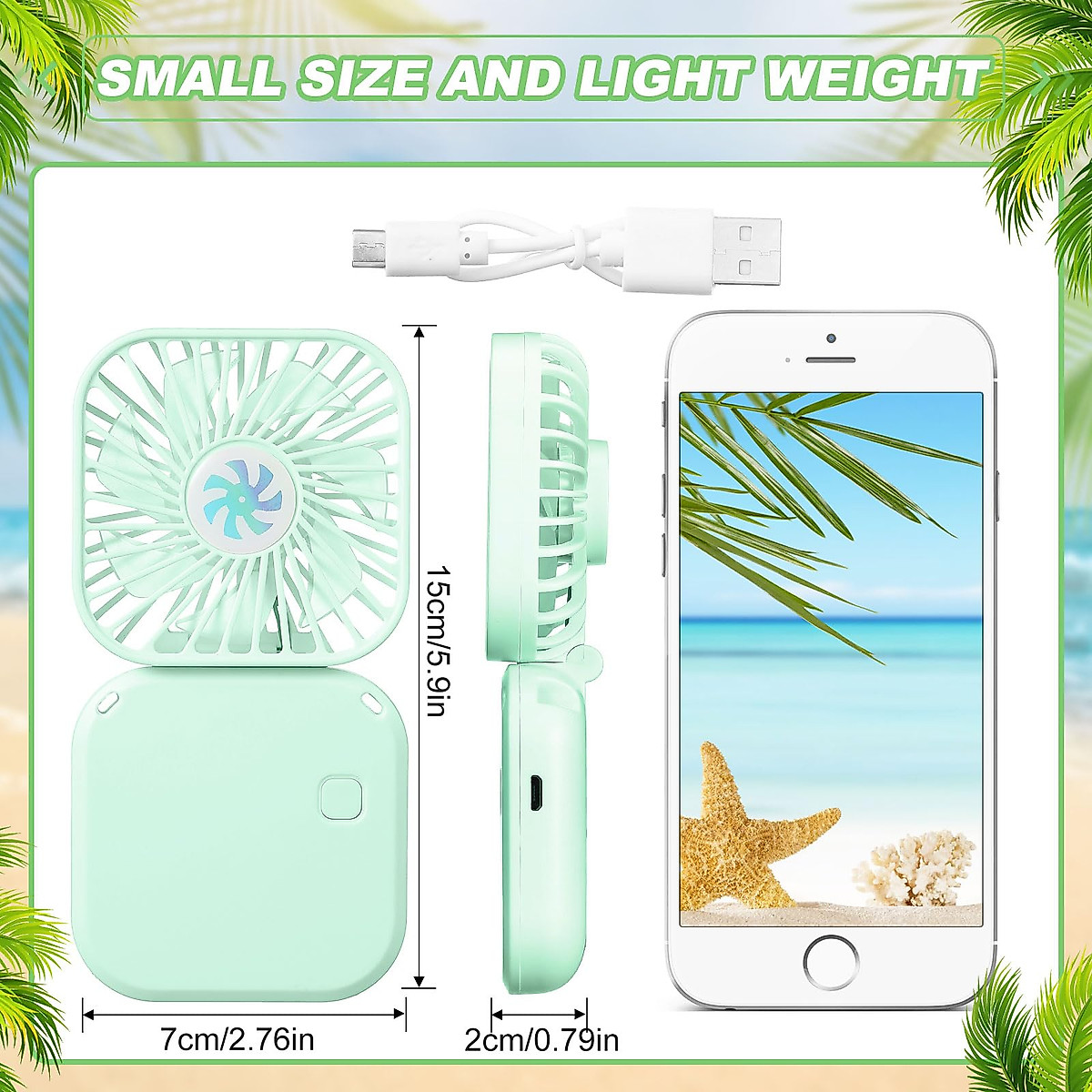 Hortsun 3Pack Necklace Fan Portable Neck Hanging Fan Mini Fan Handheld Fan for Cooling Small Personal Hands Free Fan USB Rechargeable Battery 3 Speed Air Circulatory Fan (Purple, Light Green, Pink)