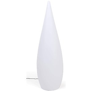 Displays2go LED Teardrop Light, 16-Color Glow, 10-Hour Rechargeable Battery Life — White (FDLEDTDRPM)