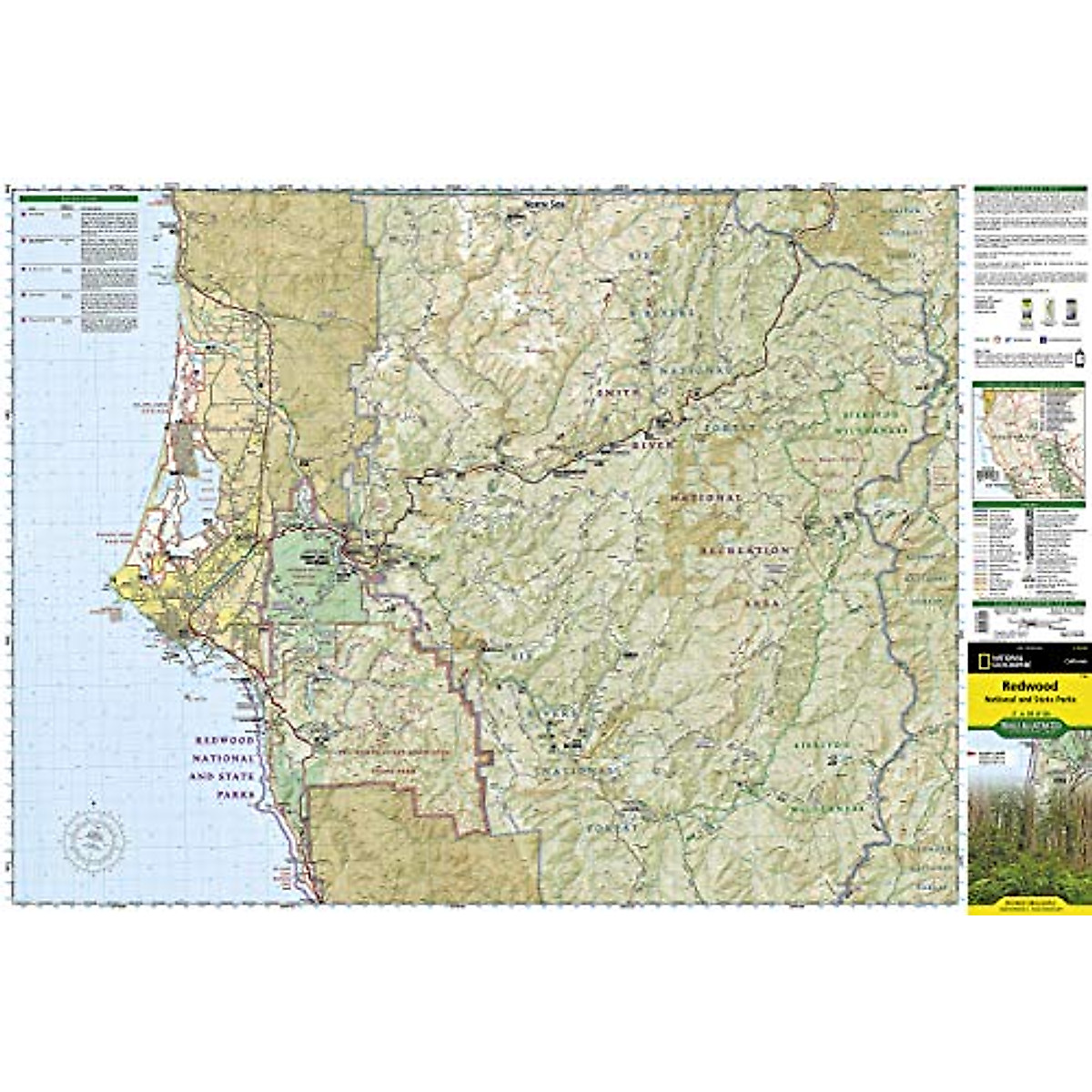 Redwood National and State Parks Map (National Geographic Trails Illustrated Map, 218)