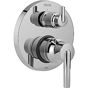 DELTA FAUCET T24859, Chrome Trinsic Contemporary Monitor 14 Series Valve Trim with 3-Setting Integrated Diverter