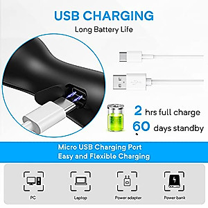 Ahwhg New Anti Barking Device,Dog Barking Control Devices,Rechargeable Ultrasonic Dog Bark Deterrent up to 16.4 Ft Effective Control Range Safe for Human & Dogs Portable Indoor & Outdoor (Black)