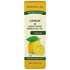 Nature's Truth Vitamins Essential Oil, Lemon, 0.51 Fluid Ounce