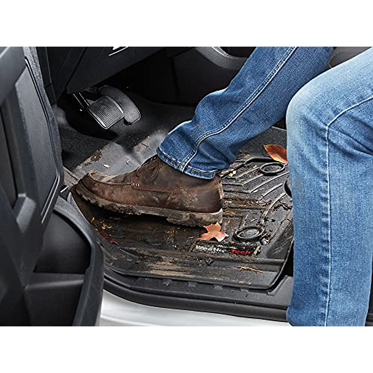 WeatherTech Custom Fit FloorLiners for Honda Civic Si, Civic - 1st & 2nd Row (44373-1-2), Black