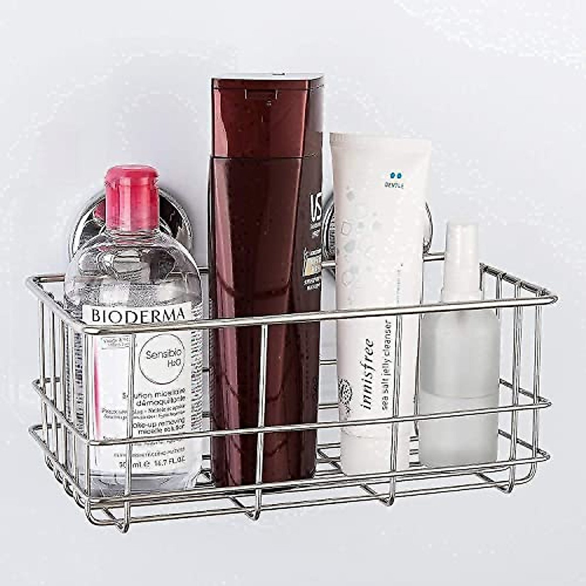 iPEGTOP No Drilling Suction Cup Deep Shower Caddies x1, Wide Shower Caddy x2, Suction Soap Dish x1, Rustproof Stainless Steel