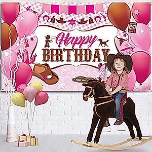 Western Cowgirl Birthday Party Decorations, Wild West Cowgirl Theme Birthday Party Supplies Cowgirl Birthday Party Banner Backdrop Wild West Cowboy Photo Booth Photography Background for Girl
