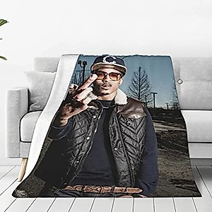 Flannel Blanket August Alsina Soft Lightweight Throw Blanket Warm Durable Sofa Couch Decor Beding 50"X40"