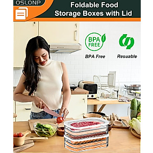 Deli Meat Container for Fridge,Lunch Meat Container for Refrigerator,Lunch Meat Cheese Container for Refrigerator,Stackable Food Storage Boxes With Lid Cold Cuts ,Salami,Bacon ,BPA Free,18.6oz 3 Pack