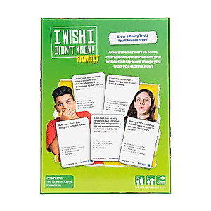 I Wish I Didn't Know! Family Edition - The Gross & Funny Trivia Game You'll Never Forget - by What Do You Meme? Family