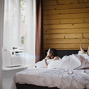 ROVSUN 8000 BTU Inverter Window Air Conditioner with WiFi, Energy-Star Window AC Unit with Remote & App Control, Ultra Quiet Design & Easy Install Kit, Work with Alexa/Google Assistant, 115V/60Hz