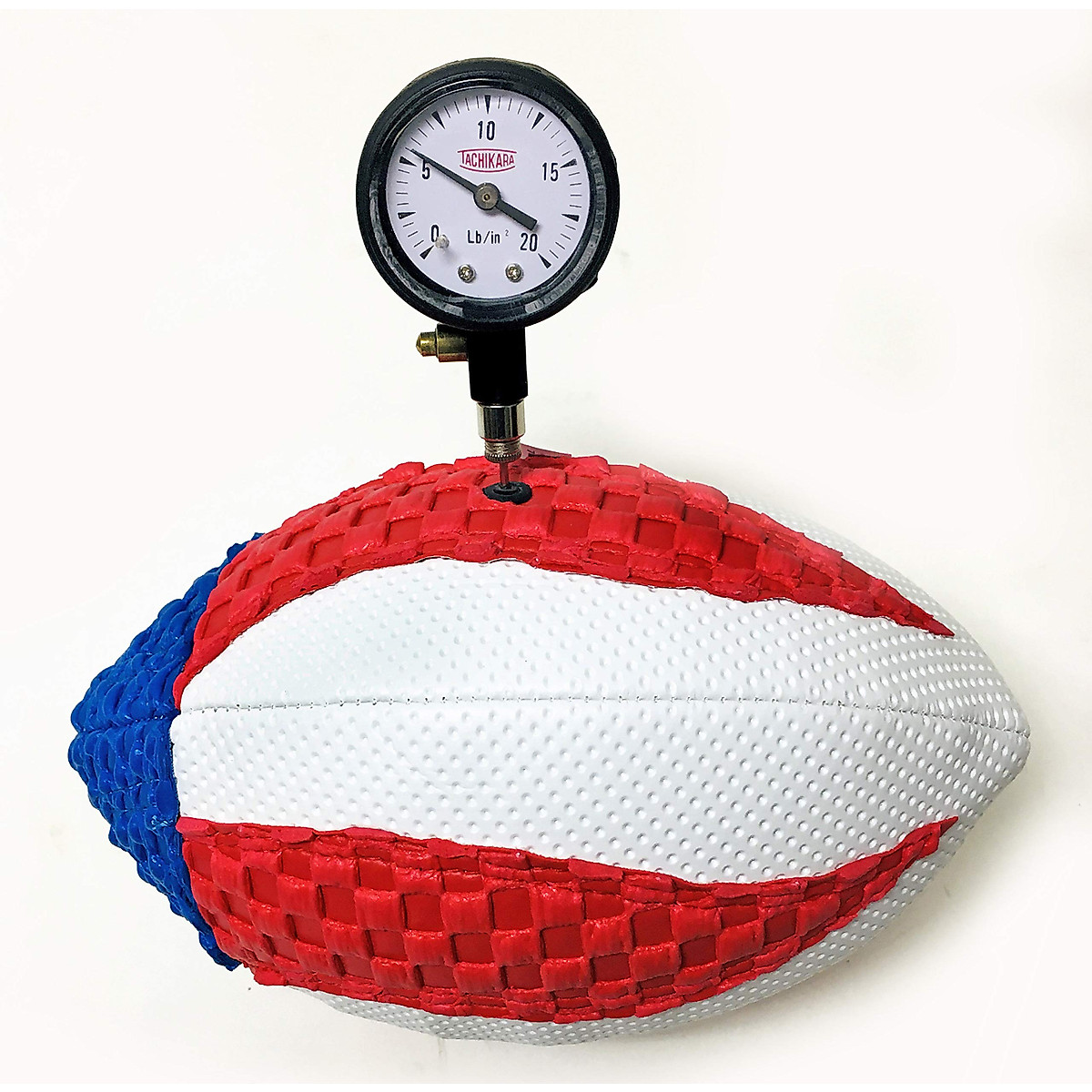fun gripper 8.5 Patriot Football (PEE WEE) Size (PATRIOTIC) - RED,WHITE & BLUE by: Saturnian I P.E Supplier