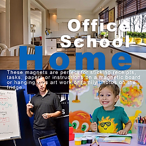 Dailymag Refrigerator Magnets, Strong Scratch-Free Refrigerator Magnet Clips for Organizing & Decorating, Great Gift for Fathers and Mothers, Husbands and Wives, Brothers and Sisters, Pack of 12pc