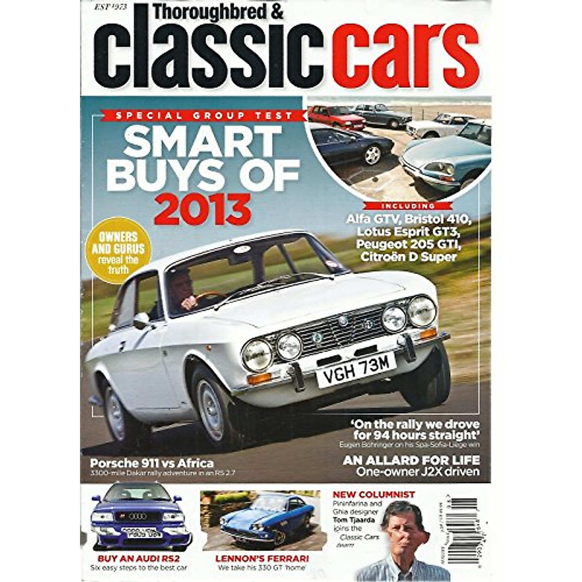 THOROUGHBRED & CLASSIC CARS, AUGUST, 2013(SPECIAL GROUP TEST SMART BUYS OF 2013