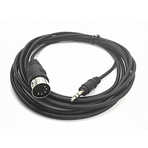 5-Pin DIN-Male Cable, 5 Pin Din Plug to 3.5mm(1/8in) TRS Stereo Male Jack Stereo Audio Cable for Playing The Musical Instrument Signal Output 3m (10 feet,3.5M-5 DIN M)