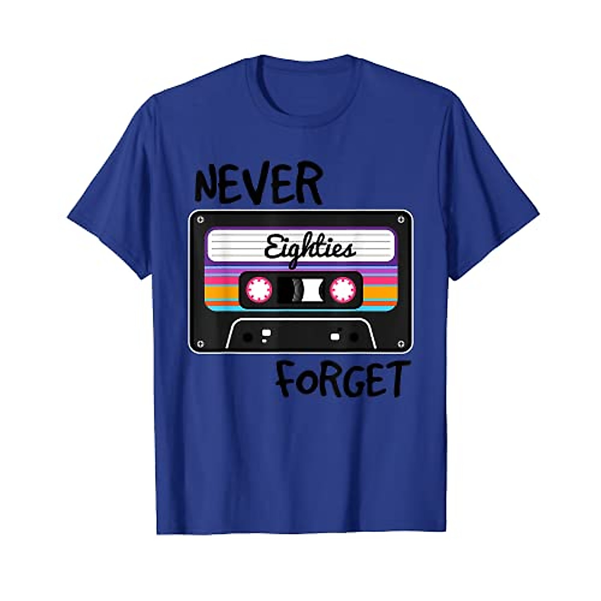 Never Forget Eighties Vintage Cassette Tape Stocking Stuffer T-Shirt