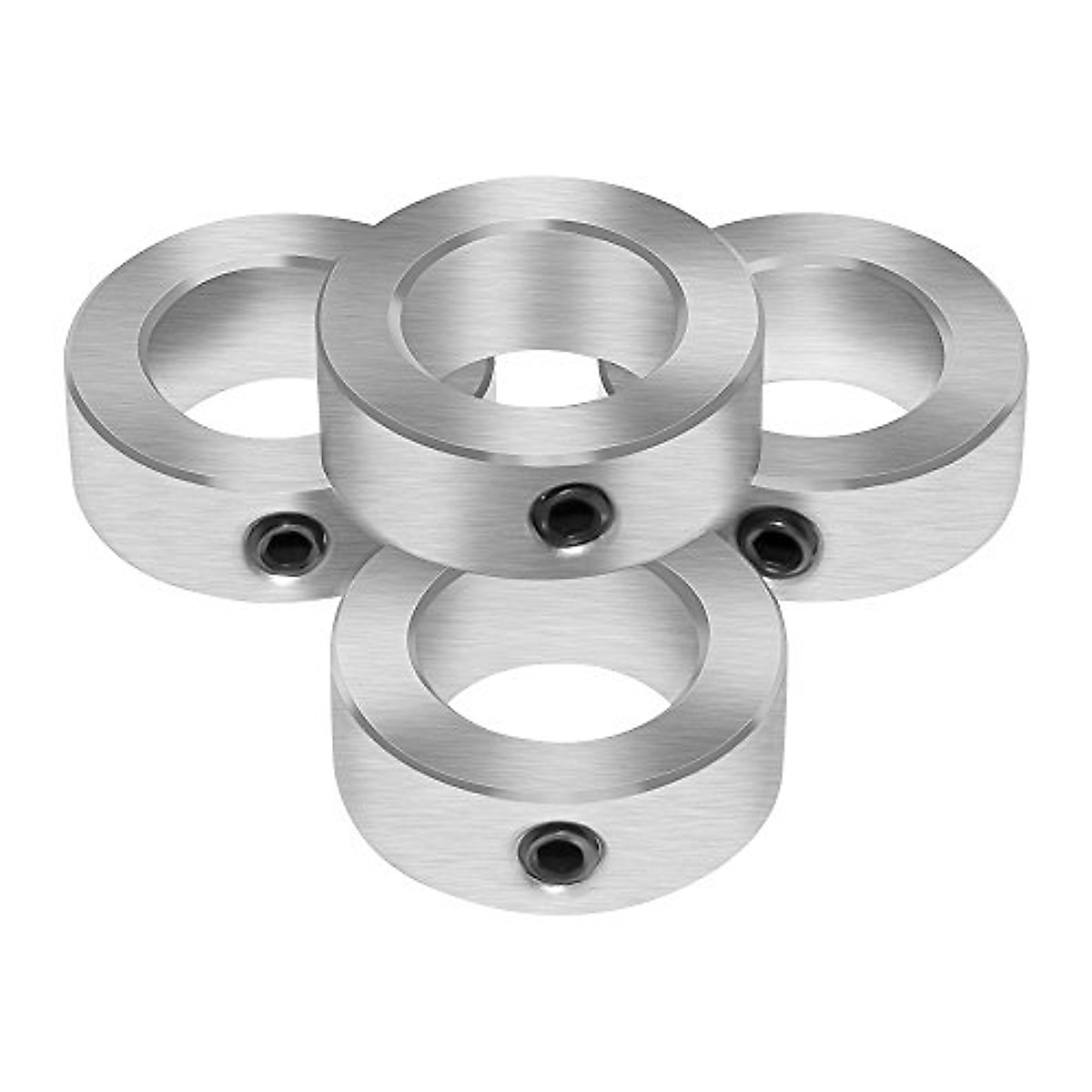 AZSSMUK 5/8" Bore Solid Steel Style Zinc Plated Set Screw Shaft Collars for Lawn Tractor,Garage Doors