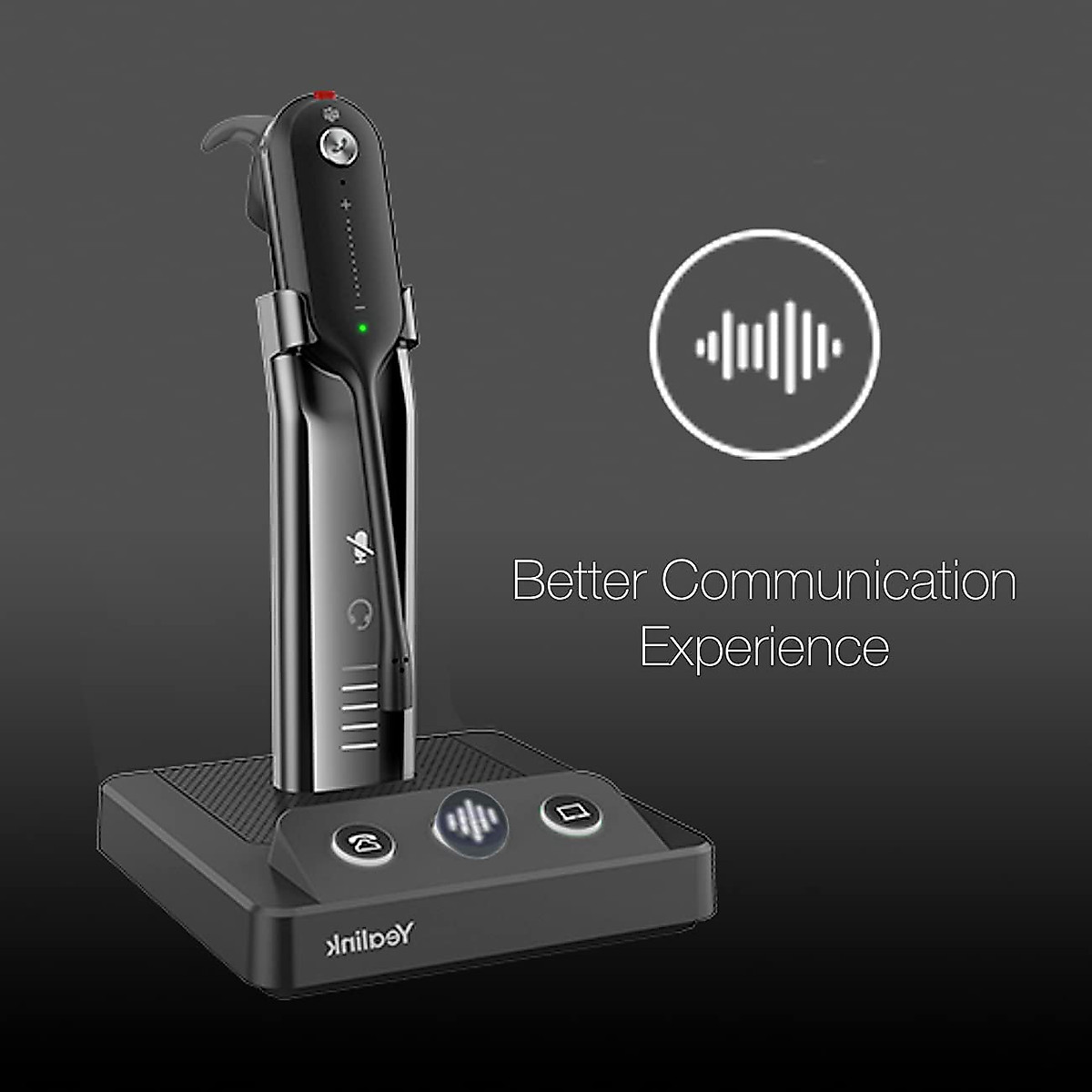 Global Teck Worldwide Yealink WH63 Mono Convertible UC Headset Bundle, Connects to Desk Phone, PC,Mac, Softphones - Works with Teams, Zoom, RingCentral, 8x8, Vonage, GTW Microfiber Included