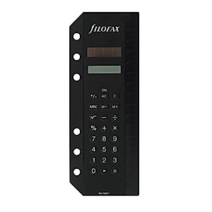 Filofax Personal/A5/Deskfax Calculator (B134011), Black Small