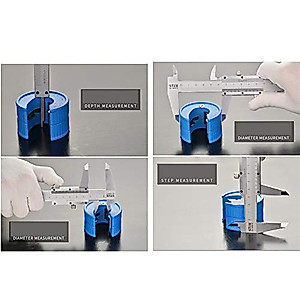 TIST Calipers Vernier Calipers High-Precision Small Household Oil Level Calipers Industrial Grade Calipers Range: 0-200mm