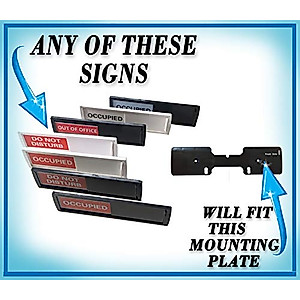 Black Do Not Disturb Sign | SHUTTER CHANGES WHEN YOU PUSH IT | For Home, Offices,Hotels, Hospitals (Don't Disturb, Welcome Signs) Also includes double sided tape mounting.