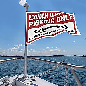 Stuff For Your Room German Teacher Parking Only Flag Car Flags For Room Fall Yard Decor (Size : 120X180CM)