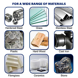 Carbide Burr 1/4" Shank, SB-5 Tungsten Double Cut Rotary Die Grinder Bits - Cutting Burrs for Milwaukee, Dewalt and Makita Die Grinder Accessories - Wood Carving Metal Working & Sturdy Storage Case