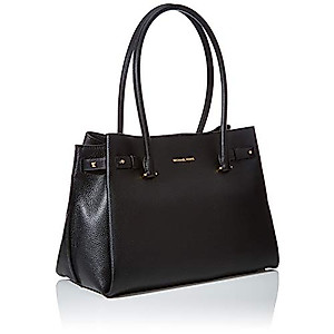 MICHAEL Michael Kors Addison Large Pebbled Leather Tote - Black