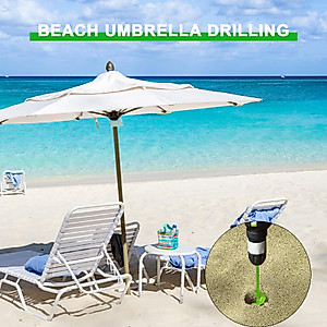 SYITCUN Auger Drill Bit for Planting - 1.6" X 16.5" Heavy-Duty Garden Auger Spiral Drill Bit - Bulb Planter Tool & Auger Post Hole Digger - 3/8" Hex Drive Drill