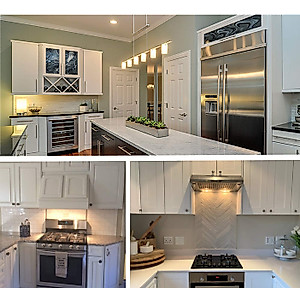 Yanhesen E17 Led Bulb Dimmable 8W Under Microwave Over Stove Light,Warm White 3000K 75W Halogen Equivalent,AC110-130V 360 Degree E17 Intermediate Base Light 4-Pack