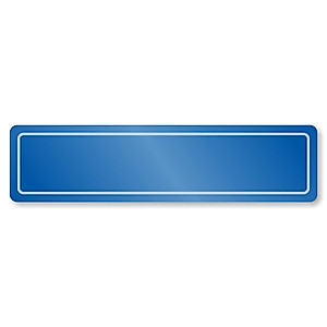 SmartSign Blue Retro Reflective Helmet Strips | 1" x 4", Pack of 16