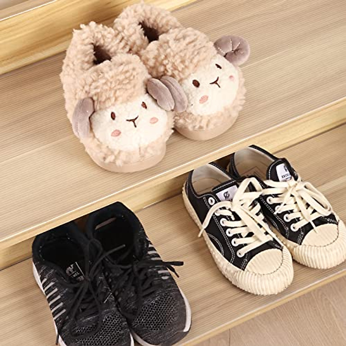 BAKHUK Shelf Liner for Kitchen Cabinets, 2 Rolls of 17.5 Inches x 25 FT, Non Adhesive Cabinet Liner, Double Sided Non-Slip Drawer Liner, Clear Ribbed Washable Refrigerator Mats for Pantry Cabinet